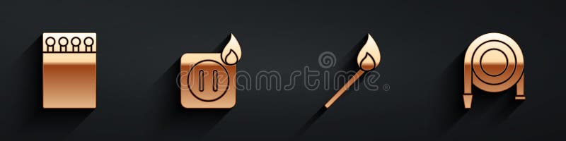 Set Open Matchbox and Matches, Electric Wiring of Socket in Fire ...