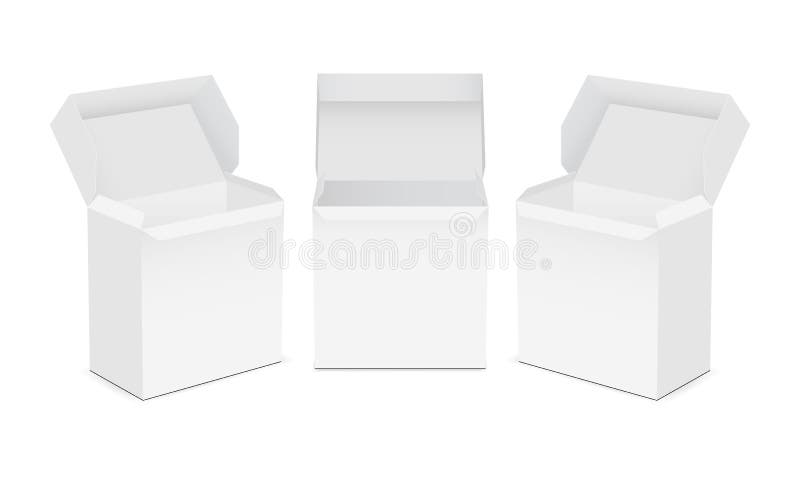 Set of Opened Tea Boxes Mockups Stock Vector - Illustration of carton ...