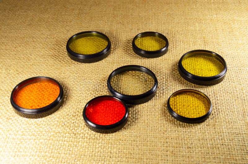 Set Optical Filters for Camera Stock Photo - Image of resolution ...
