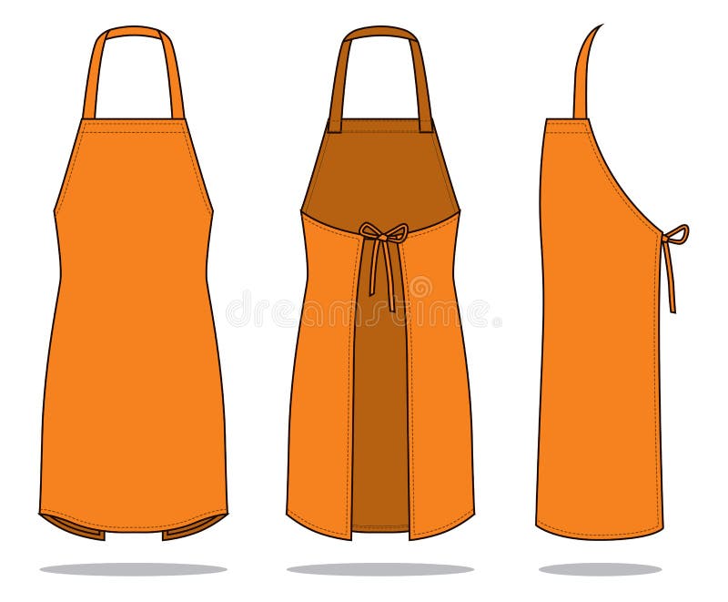Apron Side View Stock Illustrations – 148 Apron Side View Stock ...