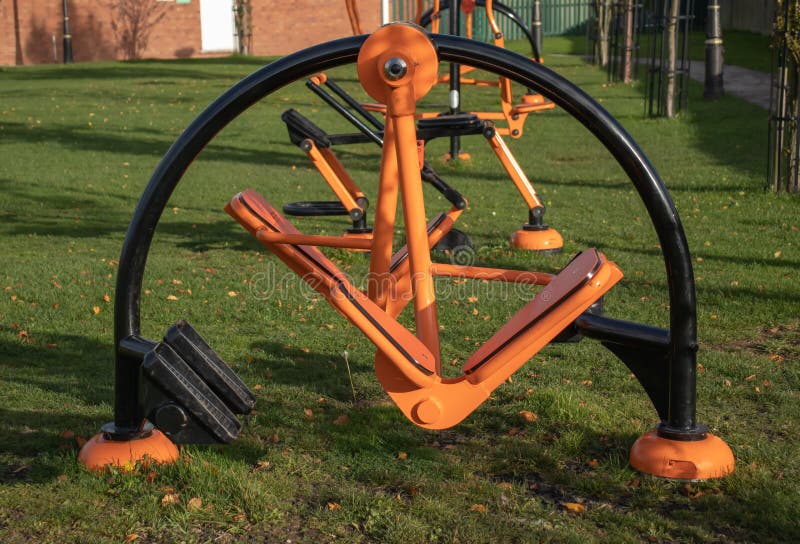 Community Exercising Machines Freely Available To the Public Stock ...