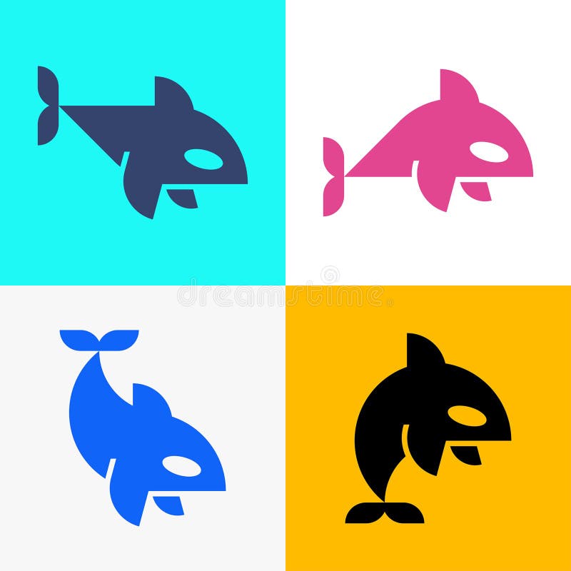 Set of Orca logo stock vector. Illustration of modern - 335237172