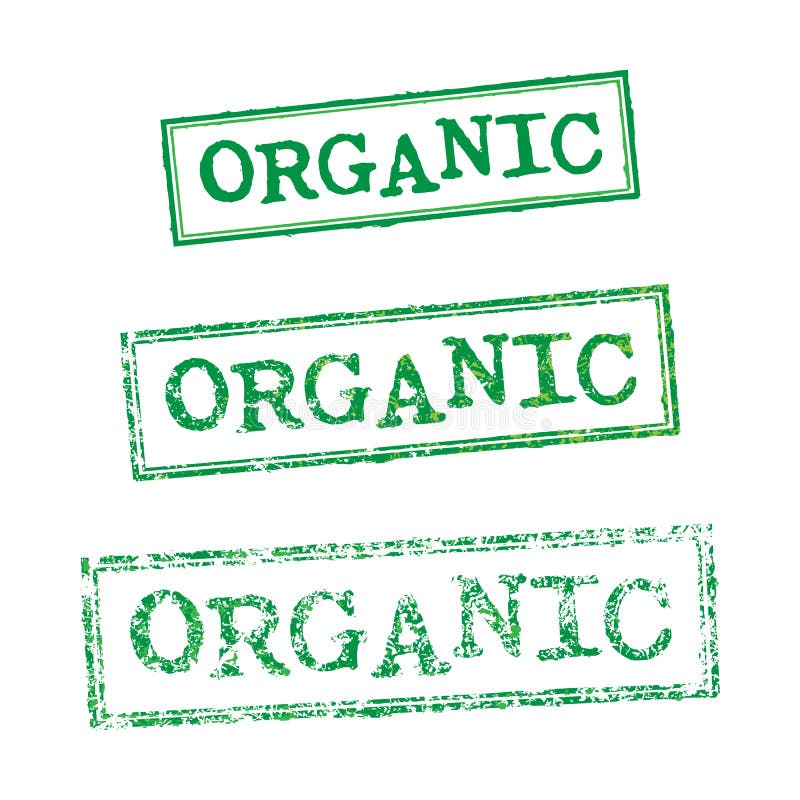 Bio and organic stamps stock vector. Illustration of green - 22611624