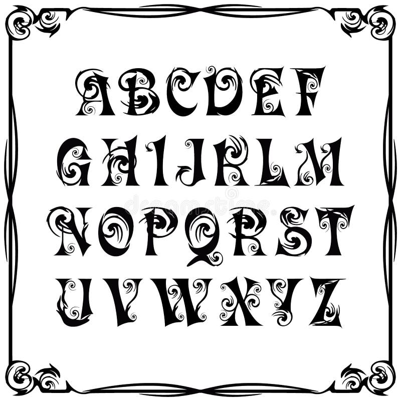 The Latin Alphabet, Made Up of Letters of Different Sizes and Shapes ...