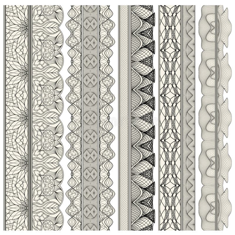 Set of Ornamental Borders for Covers, Certificates or Diplomas. Stock ...