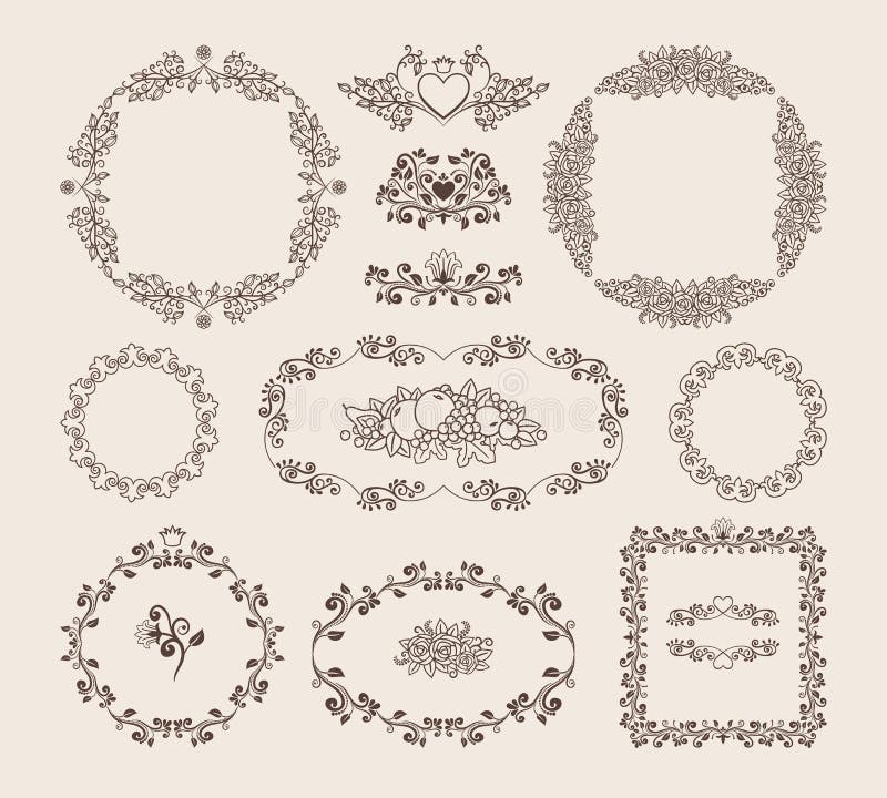 Circular Cartouche Stock Illustrations – 81 Circular Cartouche Stock ...