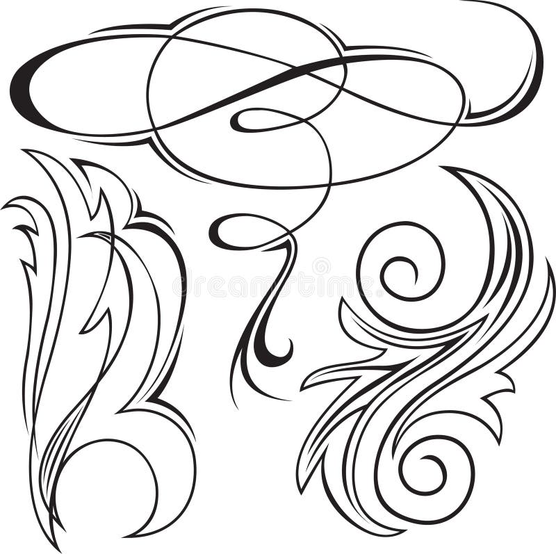 Abstract scroll pattern stock vector. Illustration of gothic - 31679125