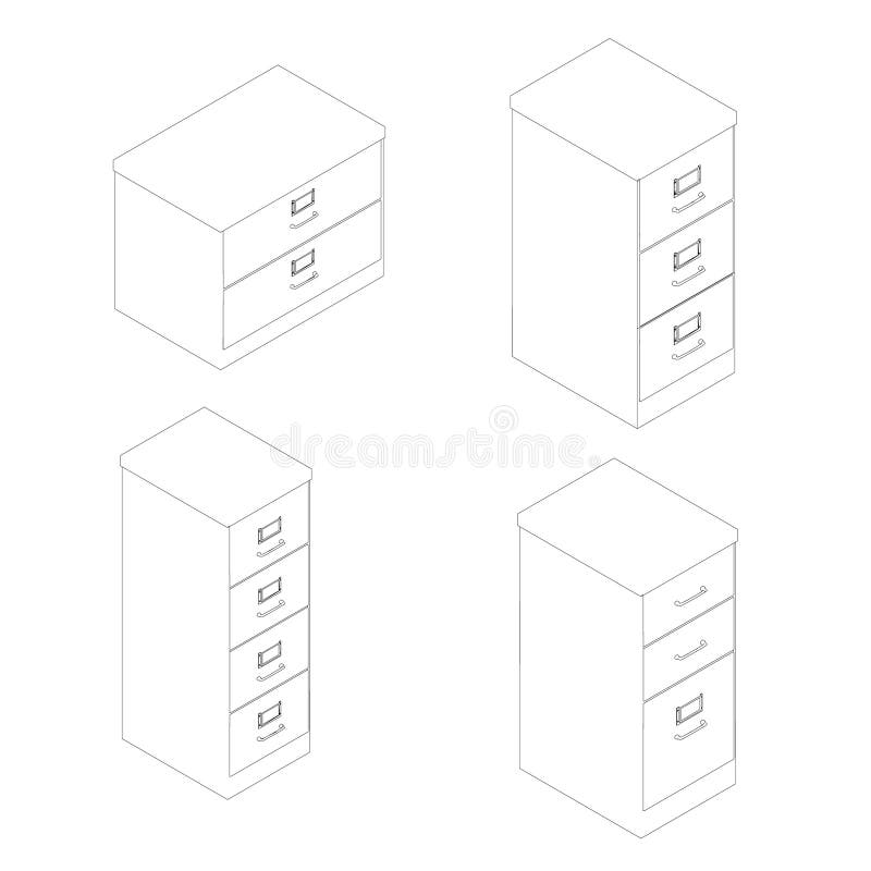 Office Cabinet Outline Stock Illustrations – 6,197 Office Cabinet ...