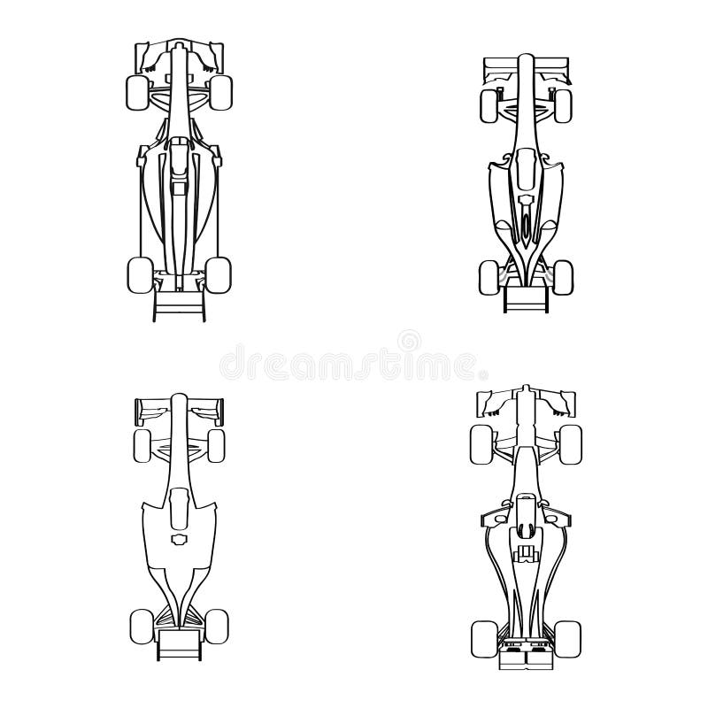Set of racing cars stock vector. Illustration of icon - 100866946