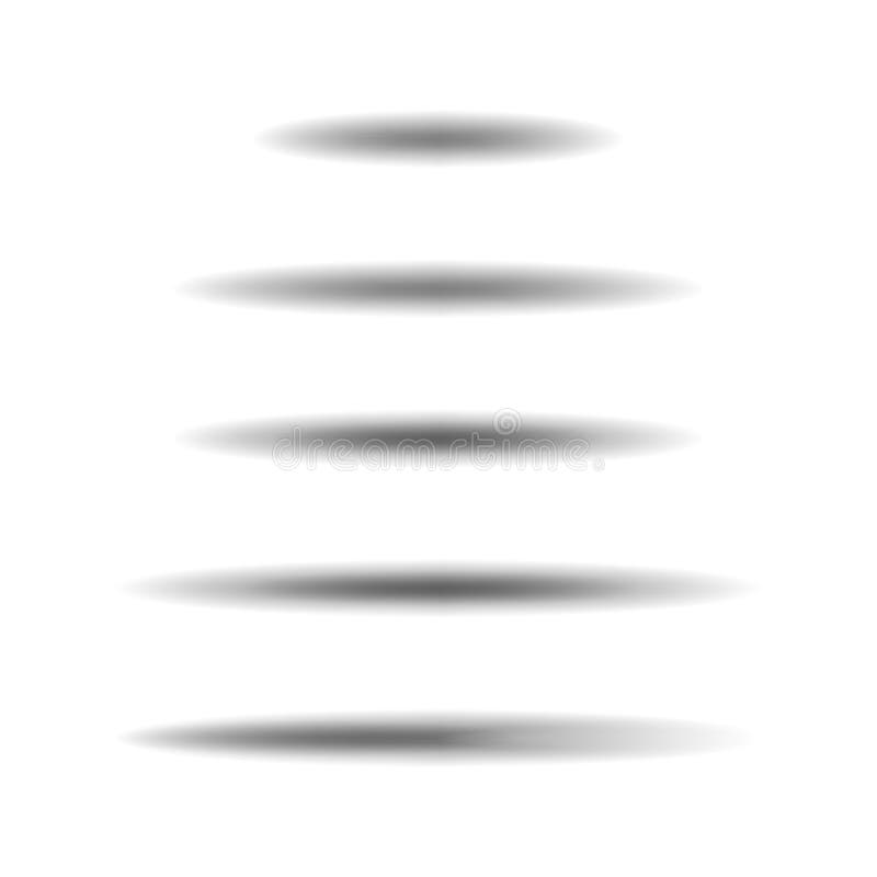 Set of oval vector shadows stock vector. Illustration of frame - 241546812