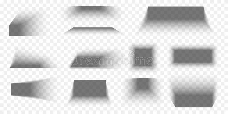 Set of Packing Boxes or Posters Shadow Effects on Floor or Wall ...