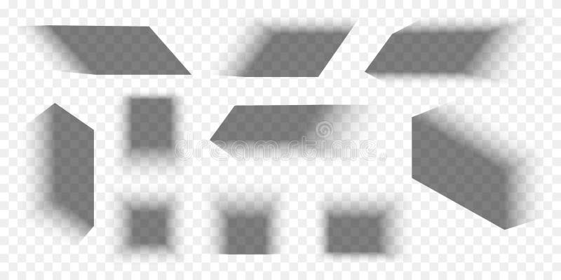 Set of Packing Boxes or Posters Shadow Effects for Mockup Using ...