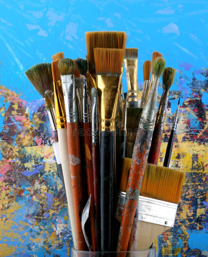 Set paintbrush stock photo. Image of accessories, paint - 16561754