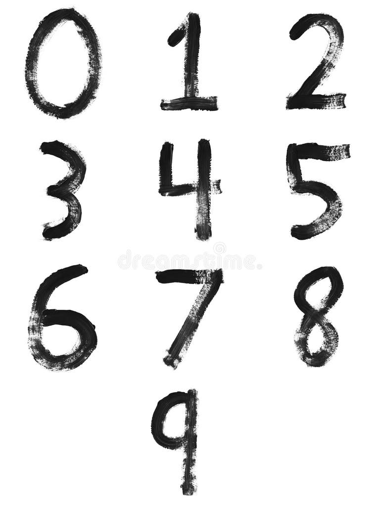 Numbers Paint Spray Stencil Stock Illustrations – 86 Numbers Paint ...