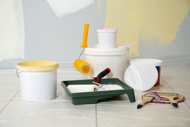 Set of painter tools stock image. Image of maintenance - 116579837