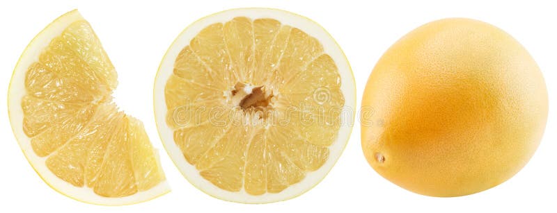 Set of Pamela Fruits Isolated on a White Background Stock Image - Image ...