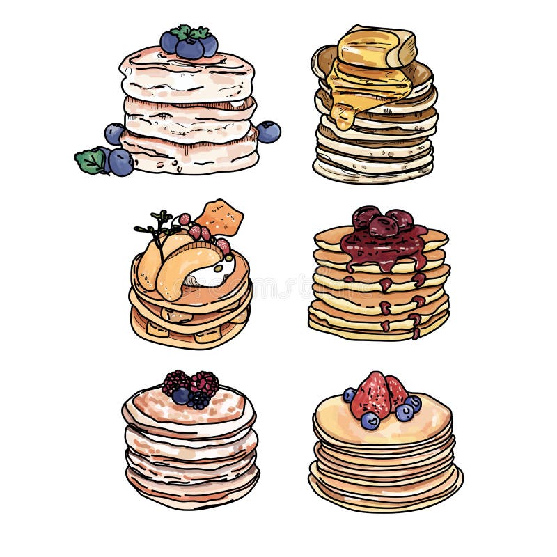 A Set of Different Toppings for Pizza in Cartoon Style, Different ...