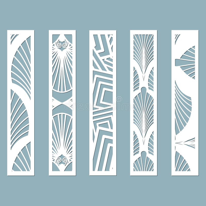Set, Panel for Registration of the Decorative Surfaces. Abstract Strips ...