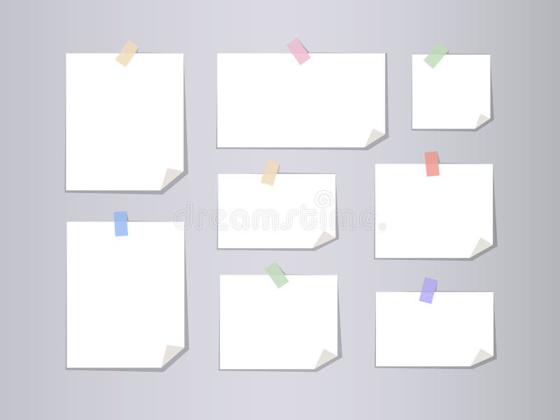 Set of Paper Banners. Vector Illustration. Stock Vector - Illustration ...