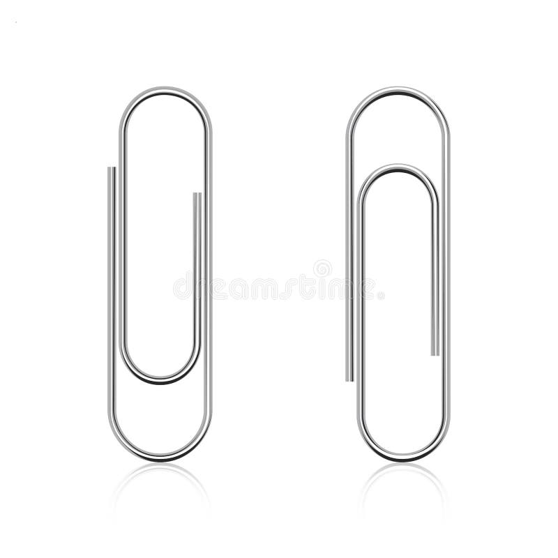 Set of Paper Clips Illustration. Stock Vector - Illustration of icon ...