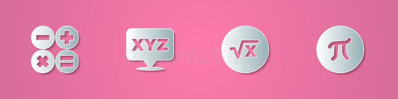 Set Paper Cut Calculator, XYZ Coordinate System, Square Root of X Glyph ... Set Paper Cut Calculator, XYZ Coordinate System, Square Root of X Glyph ...