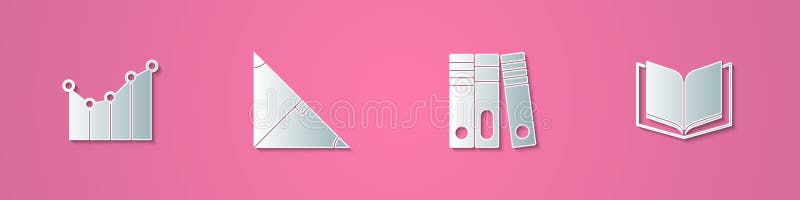 Set Paper Cut Graph, Schedule, Chart, Diagram, Angle Bisector of ...