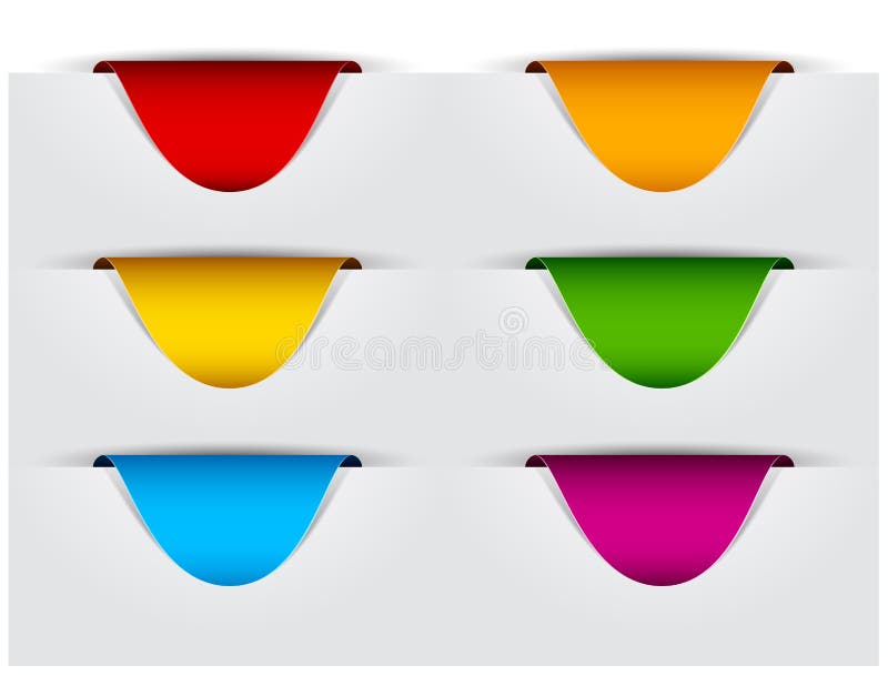 Set of paper labels. stock vector. Illustration of badge - 26952068