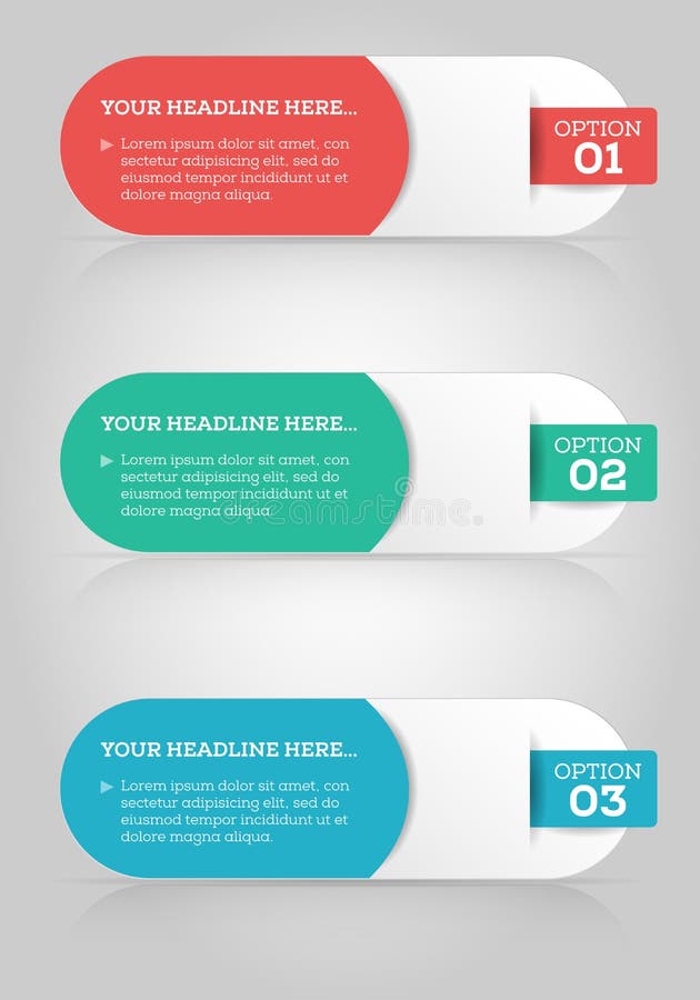 Set of Paper Labels - Options Stock Vector - Illustration of creative ...