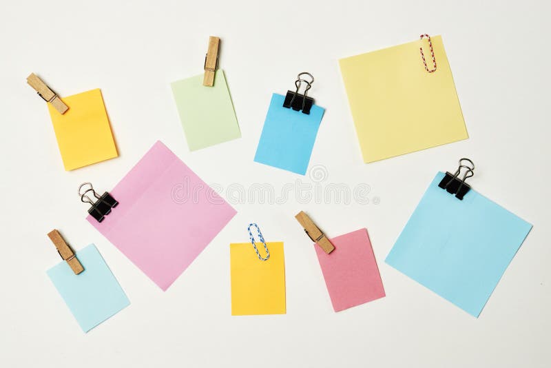 Set of Paper Notes Background. Blank Pages with Space for Text Stock ...
