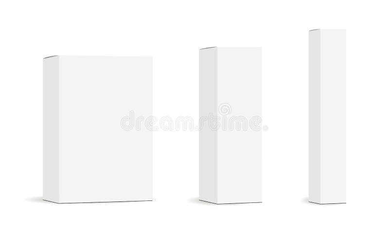 Rectangular Box Packaging 3D Illustration Mockup Scene Stock ...