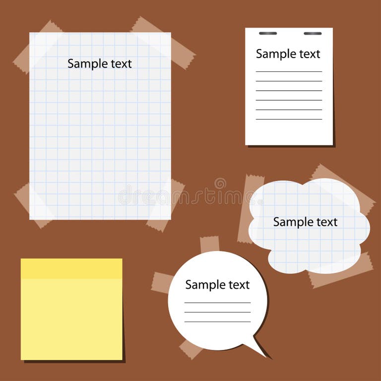 Set of paper stickers stock vector. Illustration of empty - 24310965