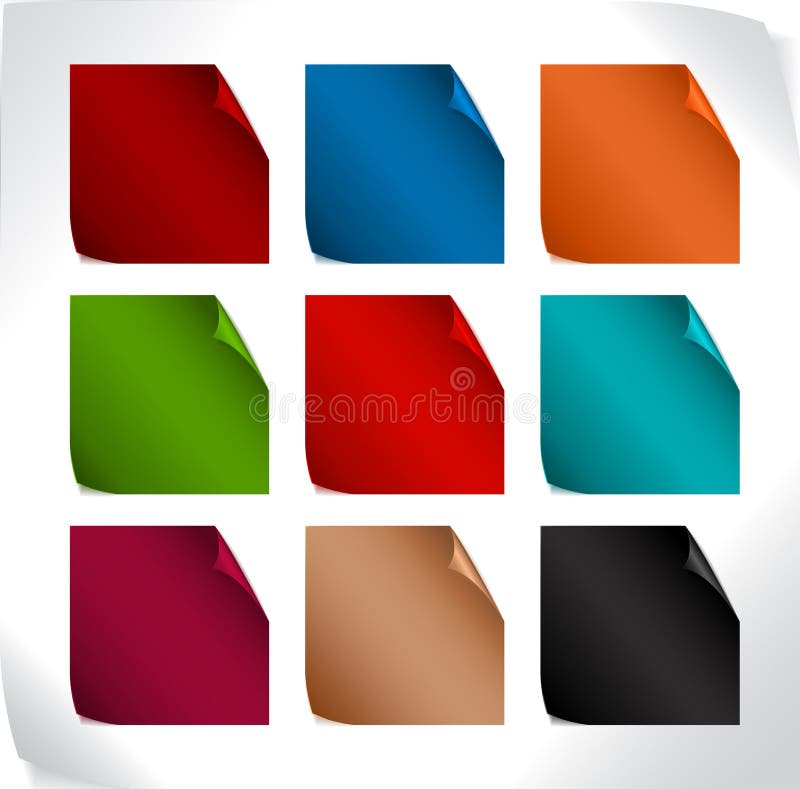 Set Colorful Labels. Vector Illustration Stock Vector - Illustration of ...