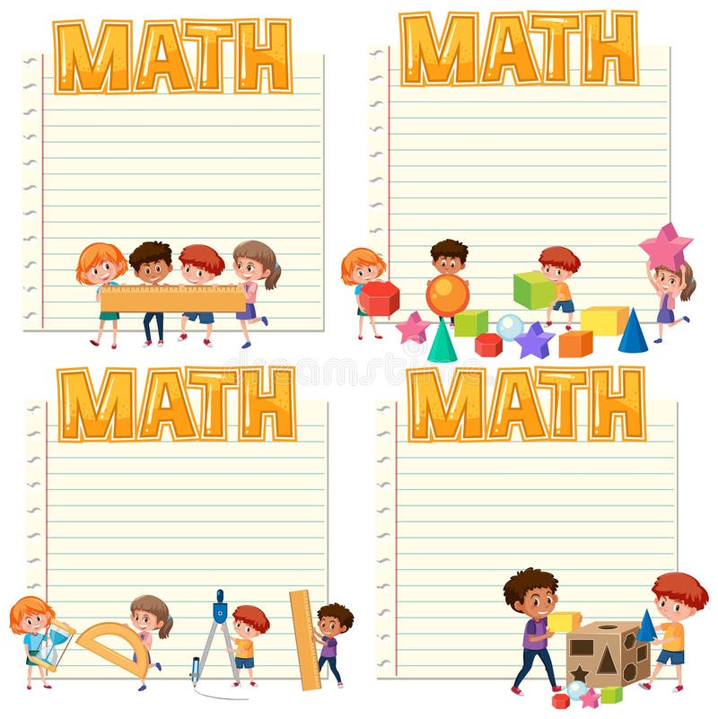 Math Illustration Questions for Blocks and Pyramids. Stock Vector ...