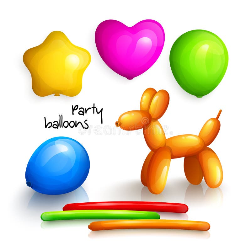 Set of Party Balloons for Miscellaneous Occasions. Vector. Stock Vector ...