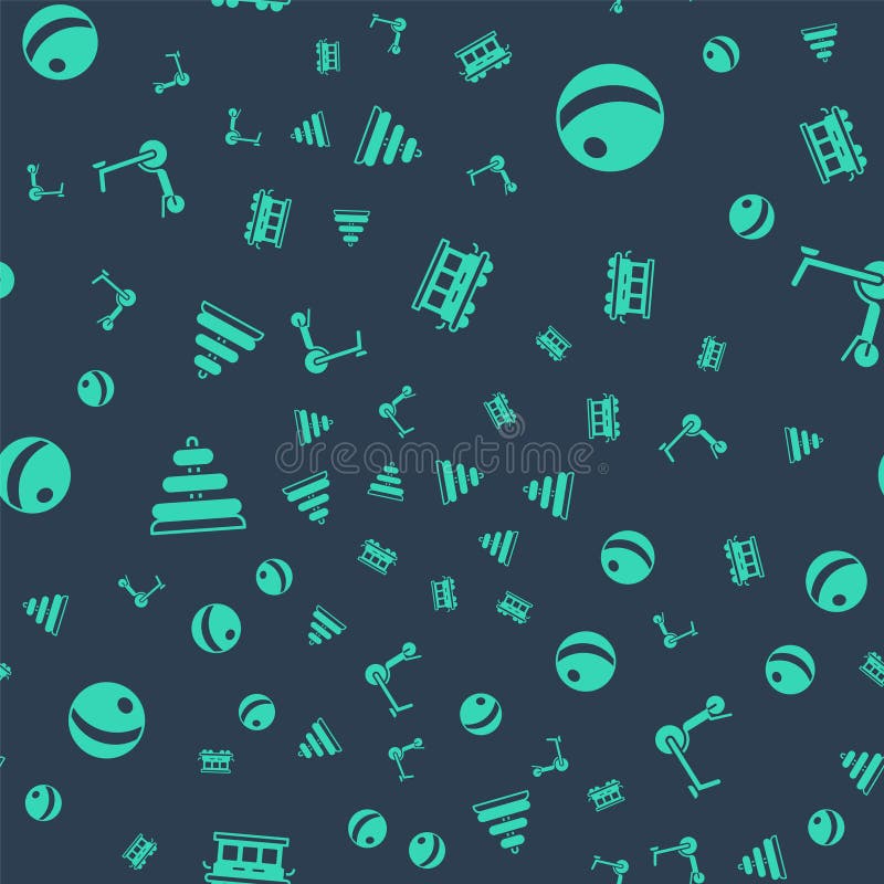 Set Passenger Train Cars Toy, Beach Ball, Pyramid and Roller Scooter on ...