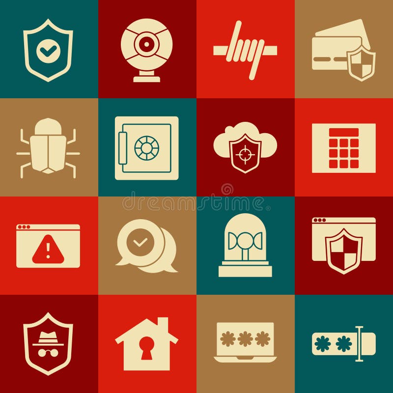 Set Password Protection, Browser with Shield, Barbed Wire, Safe, System ... Set Password Protection, Browser with Shield, Barbed Wire, Safe, System ...