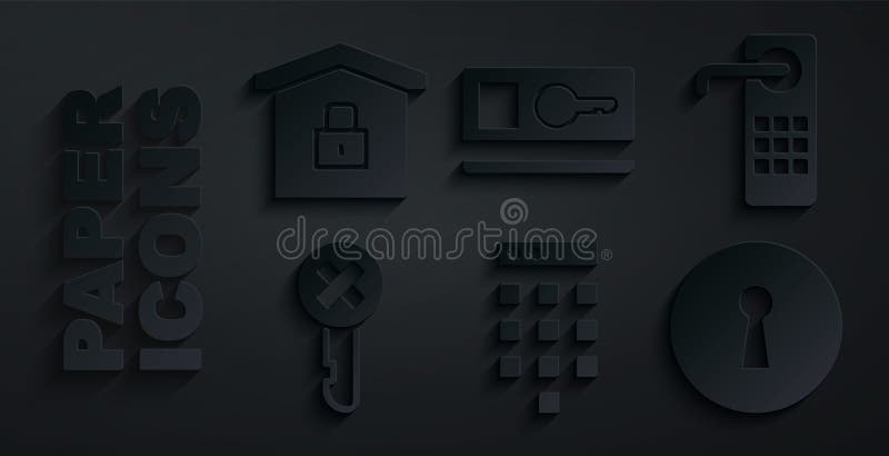 Set Password Protection, Digital Door Lock, Wrong Key, Keyhole, Card ...