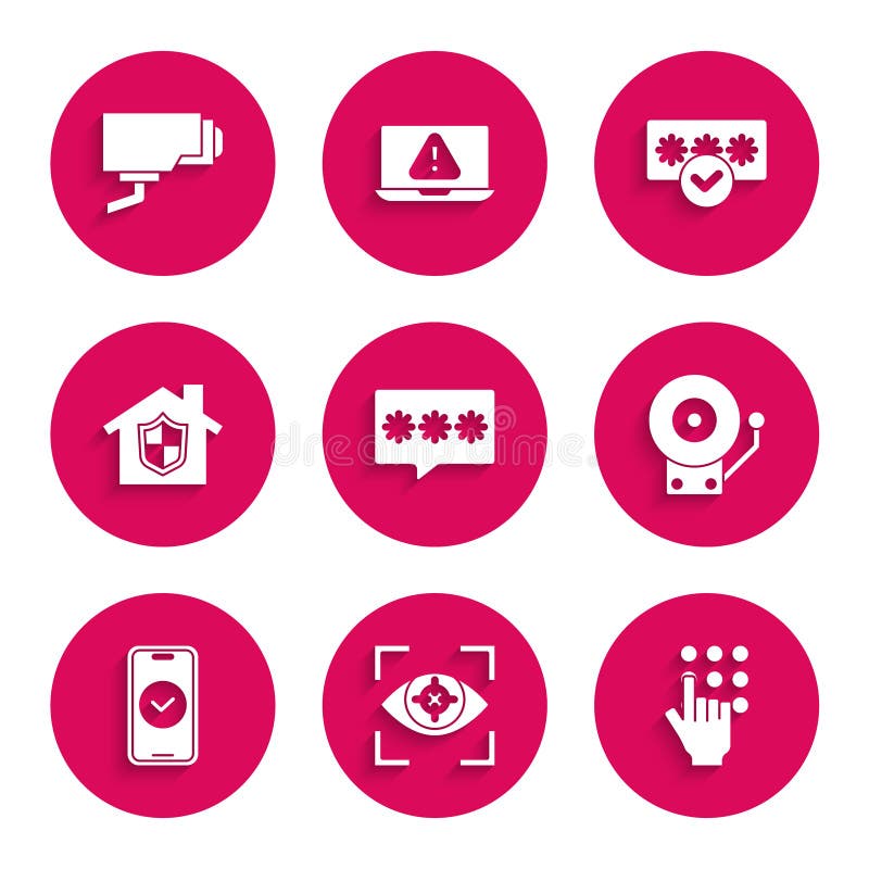 Set Password Protection, Eye Scan, Ringing Alarm Bell, Smartphone ...