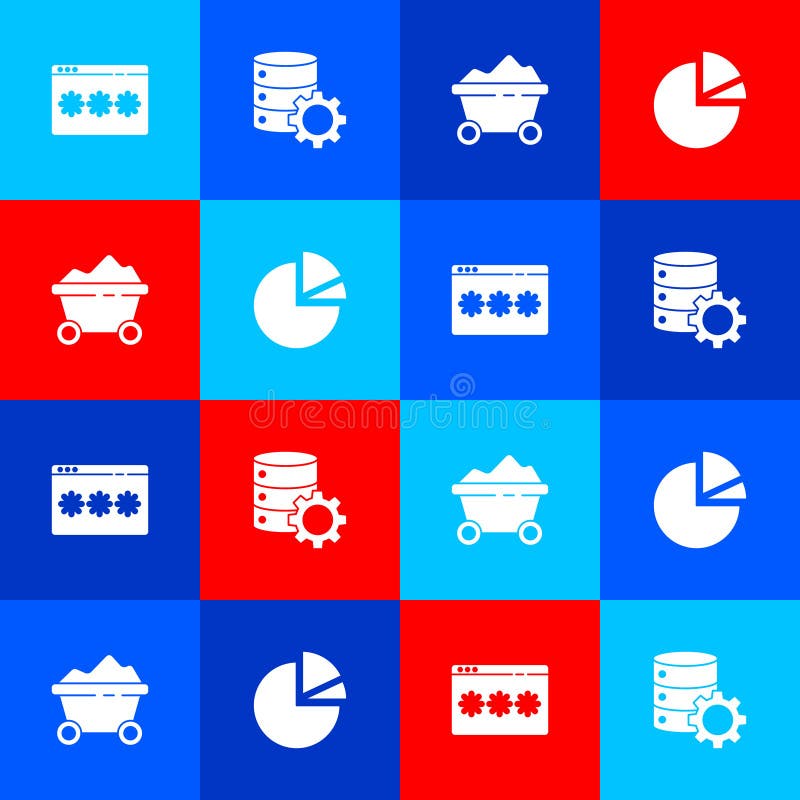 Set Password Protection, Server and Gear, Coal Mine Trolley and Pie ...