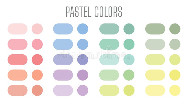 Set of Pastel Gradient Colourful Backgrounds. Modern Display Themes ...