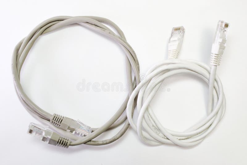 Set of Patch Cords with Different Color Top Wire Insulation, Wound into ...