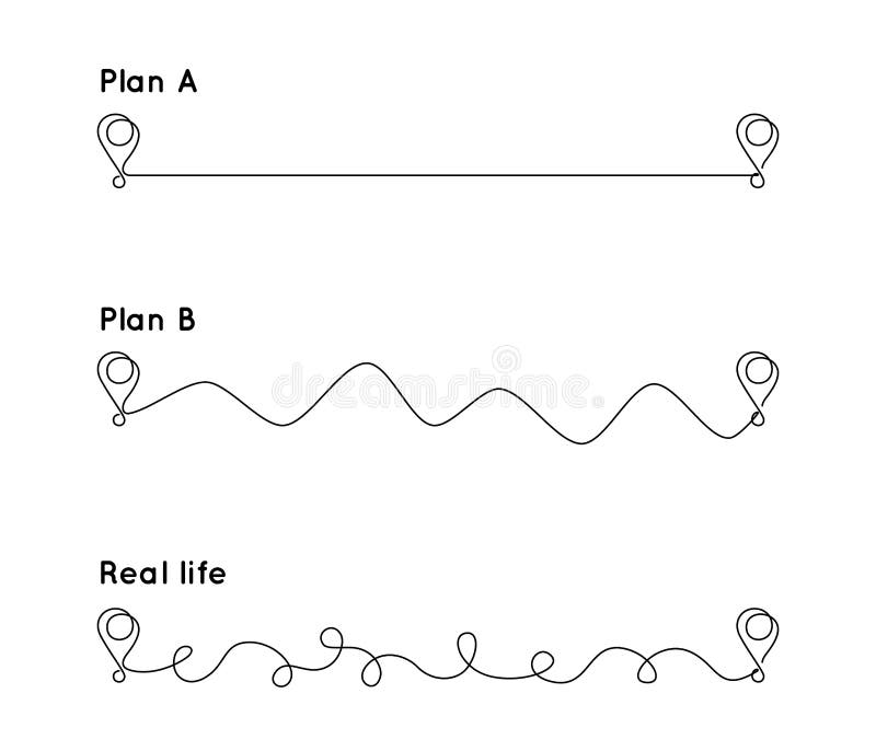 Paths Two Points Stock Illustrations – 228 Paths Two Points Stock ...