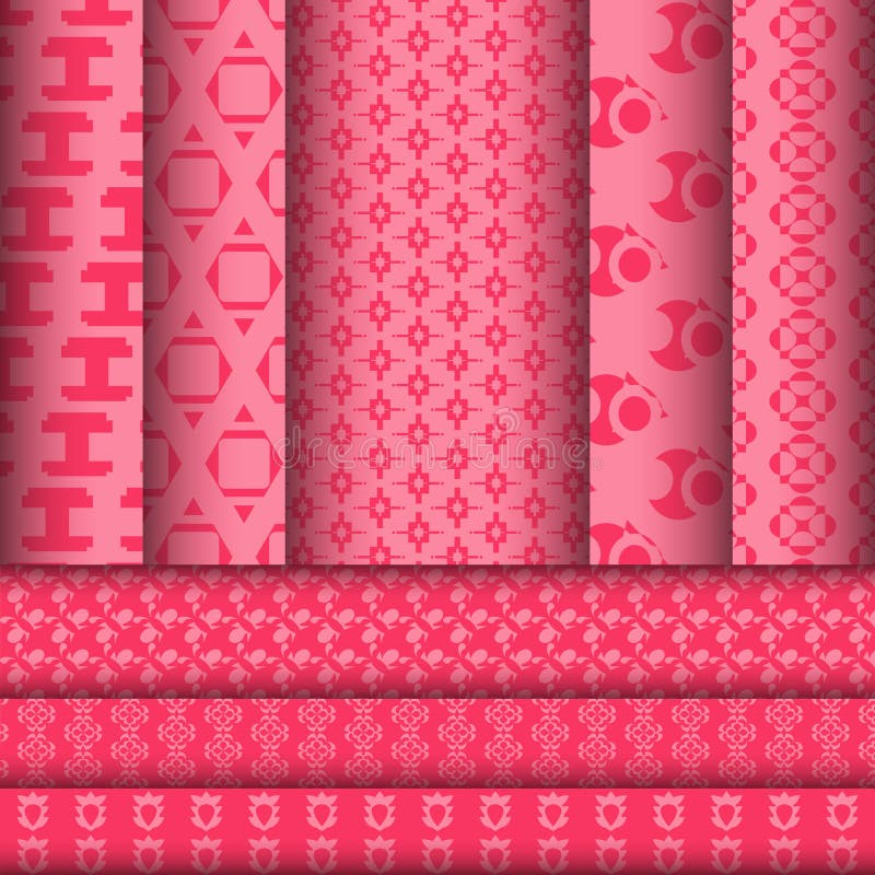 Set of Pattern Background Designs Stock Vector - Illustration of ...