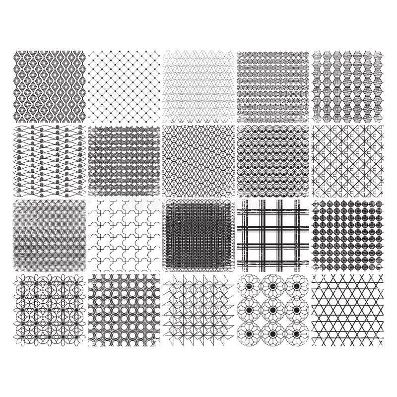Set of Pattern Backgrounds. Vector Illustration Decorative Design Stock ...