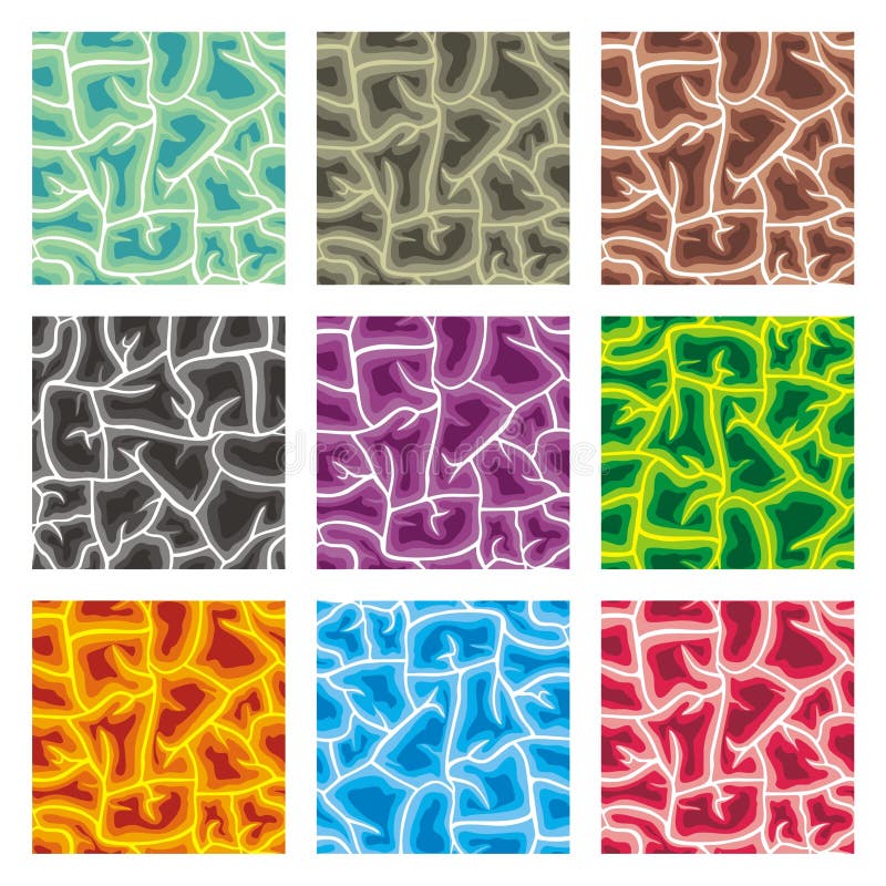 Tile Set Platform for Creating Game Stock Vector - Illustration of ...