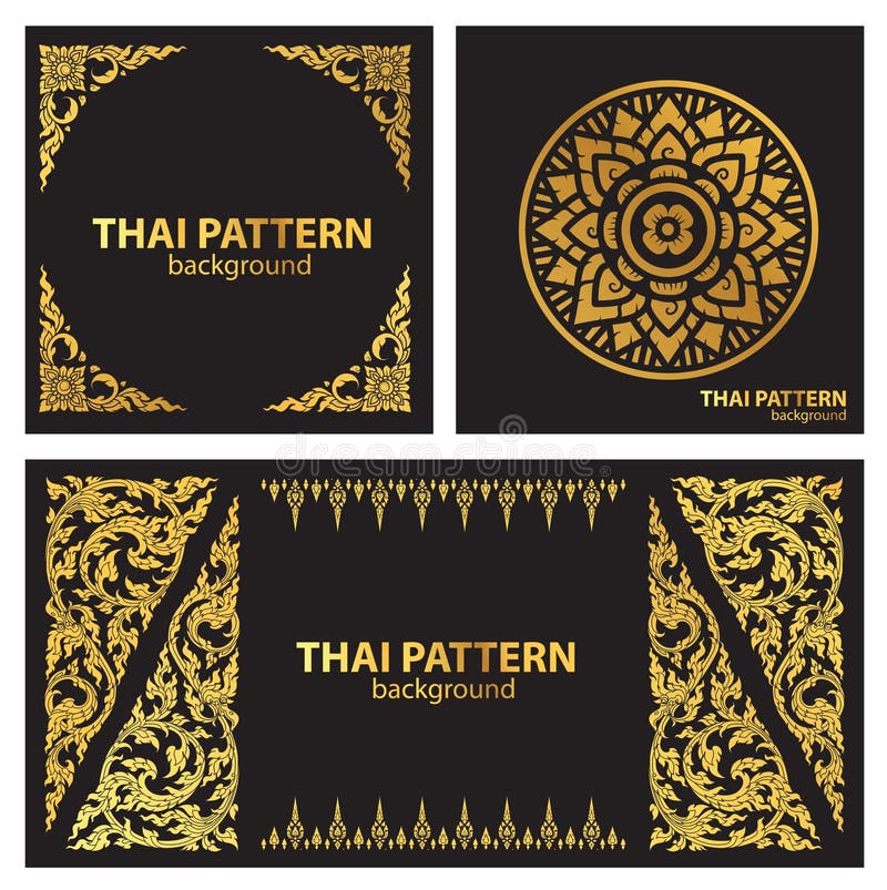 Pattern Thai Tradition Vector Stock Vector - Illustration of thailand ...