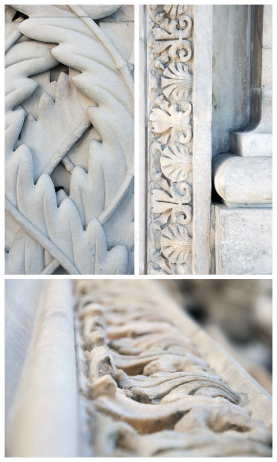 Patterns from the Stucco from the Duomo Square in Milan Stock Image ...