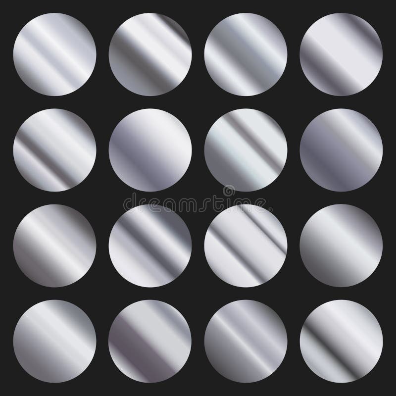 Set of 16 Pcs. Steel Backgrounds Texture - Vector Stock Vector ...