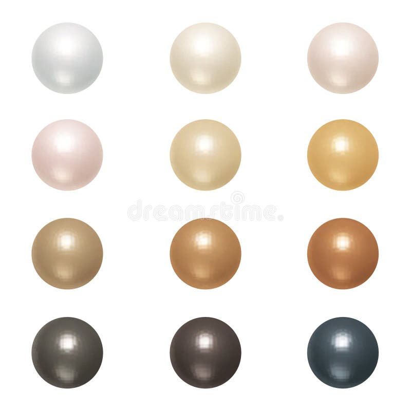 A Set of Pearls. Design Element. Decor Element. Eps 10 Stock ...