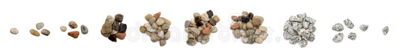 Set of Pebbles Isolated stock image. Image of block - 211544455